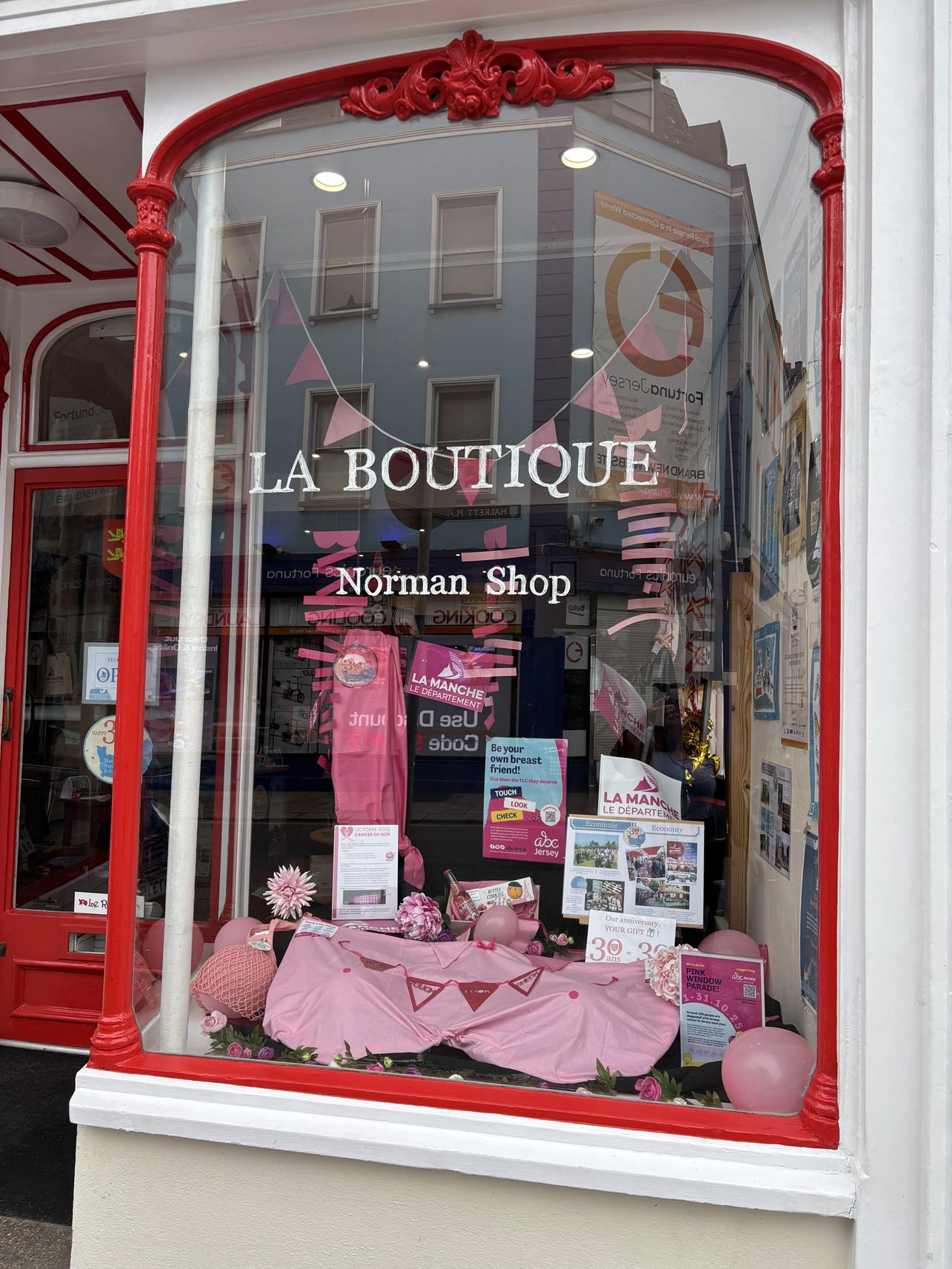 Window Display - Pink Window Parade - Maison de la Normandie et de la ...